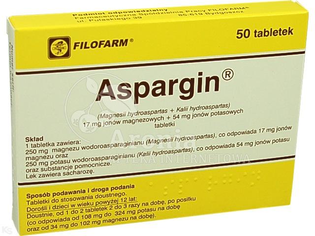 Aspargin x 50 tabletek w Apteka Aronia